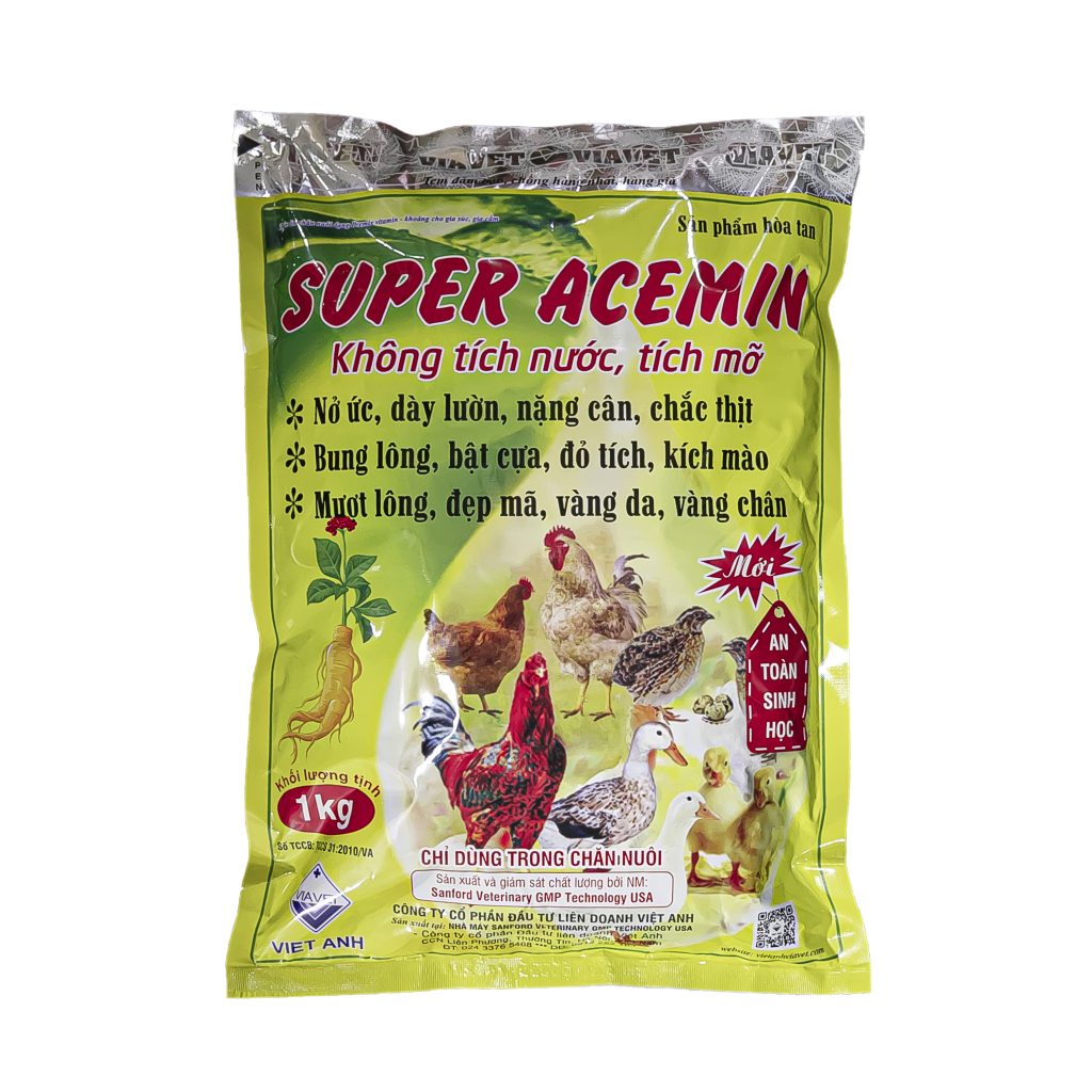 THỨC ĂN BỔ SUNG SUPER ACEMIN - CÔNG TY THUỐC THÚ Y VIỆT ANH - VIAVET
