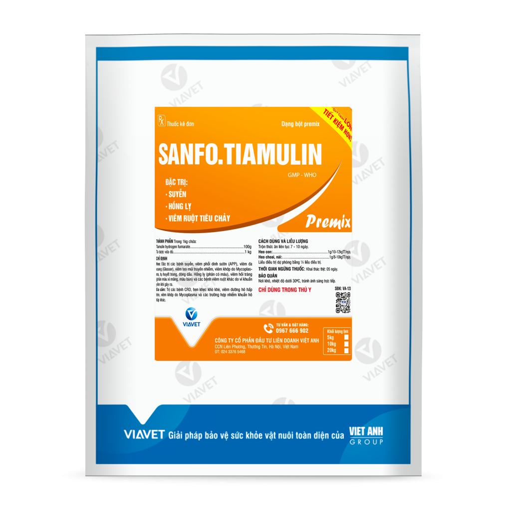 THUỐC THÚ Y SANFO.TIAMULIN - CÔNG TY THUỐC THÚ Y VIỆT ANH - VIAVET
